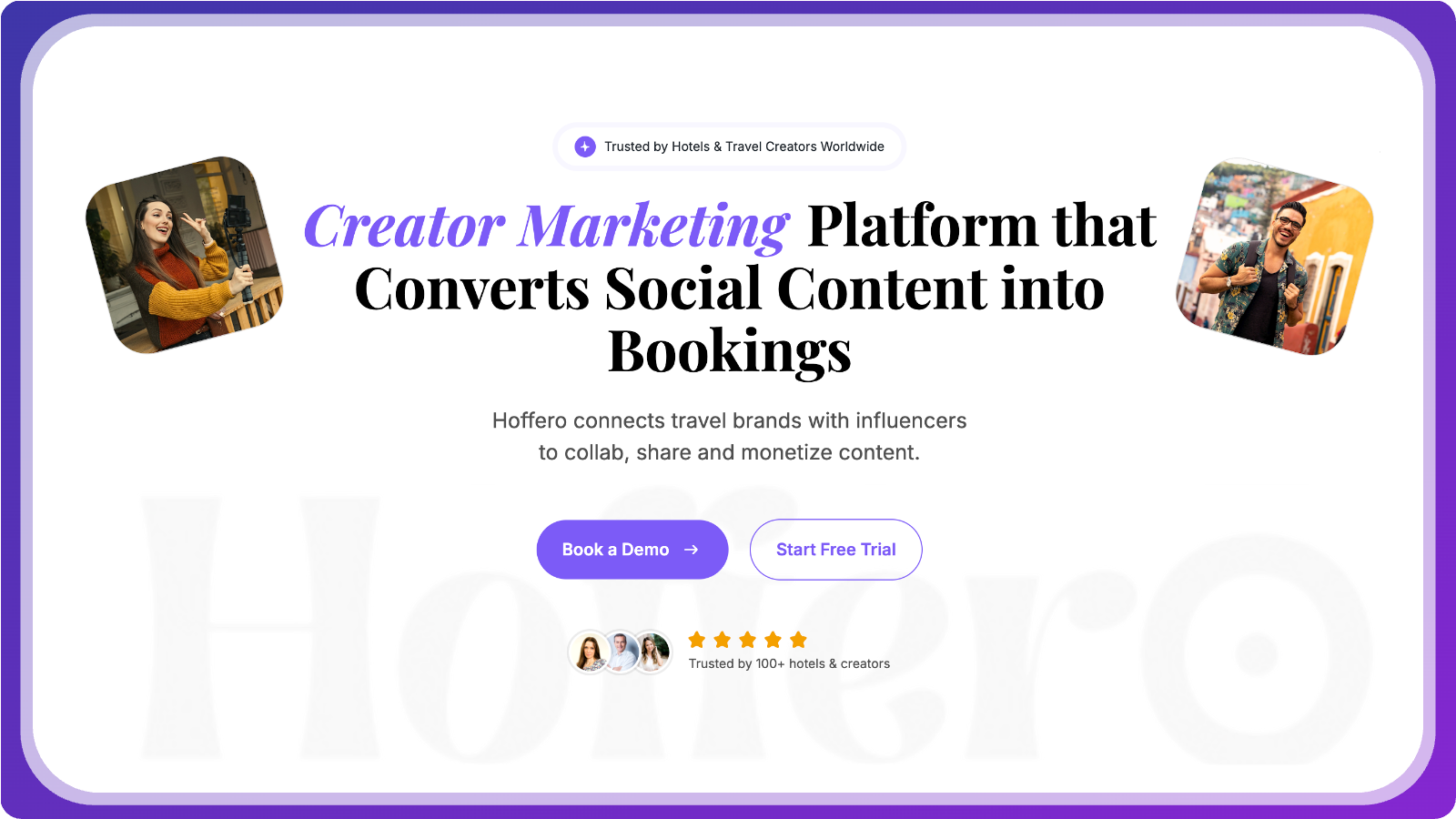 #1 Creator Marketing for Travel & Hospitality | Hoffero